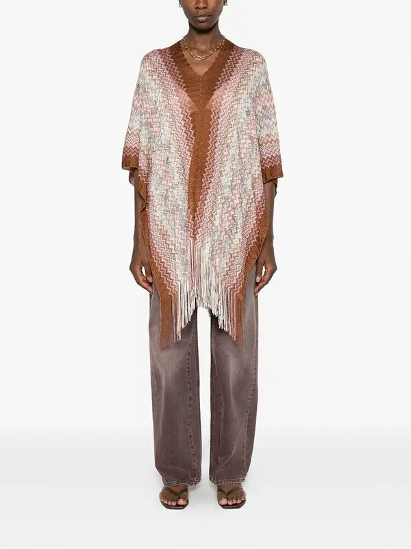 Missoni Fringed Slip-on Poncho