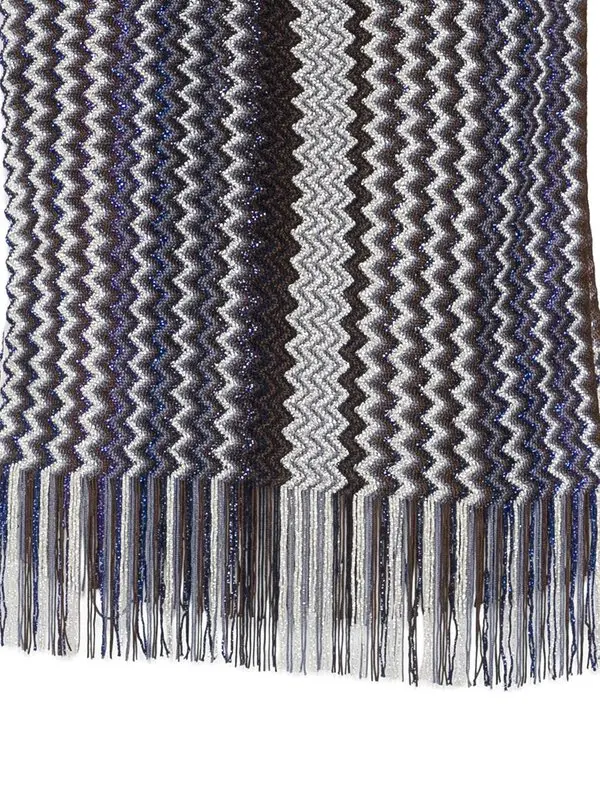 Missoni Zig-zag Viscose Fringed Scarf