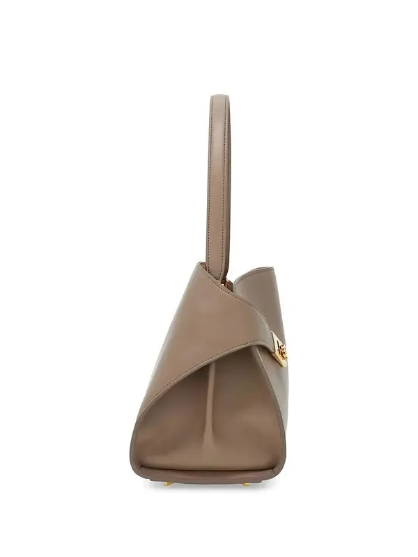FERRAGAMO Hug Soft Medium Shoulder Bag - Gray
