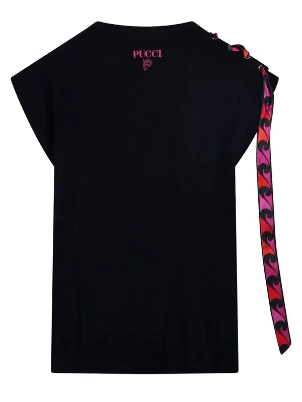 Emilio Pucci Foulard Detail Viscose T-shirt