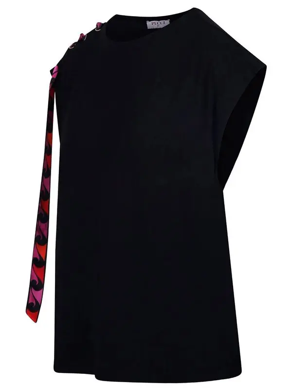 Emilio Pucci Foulard Detail Viscose T-shirt