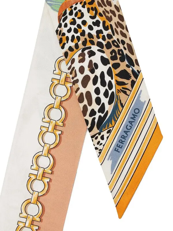 FERRAGAMO Felini Print Silk Mini Bandeau - Multicolor