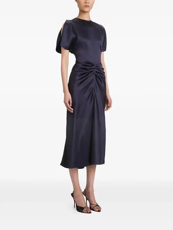 Victoria Beckham Bela Midi Dress - Blue