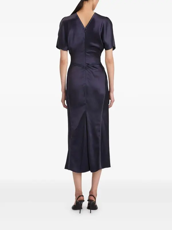 Victoria Beckham Bela Midi Dress - Blue