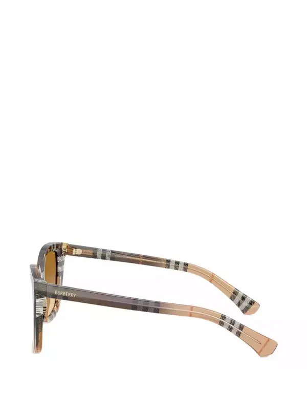 Burberry Check Square-frame Sunglasses