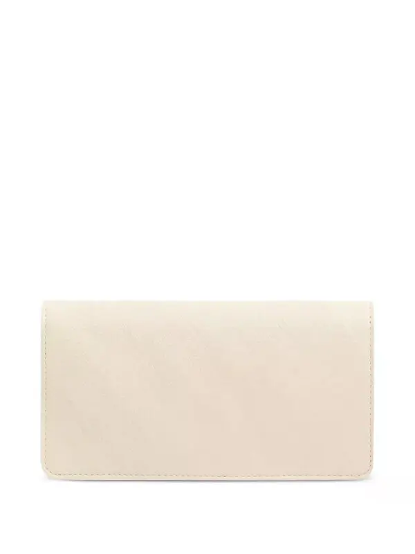Valentino Garavani Vlogo Signature Calfskin Wallet With Chain - Neutrals