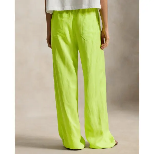 Ralph Lauren Twill Drawstring Wide-leg Pant