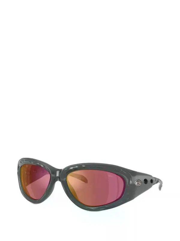 DIESEL® Oval Frame Cutout Sunglasses