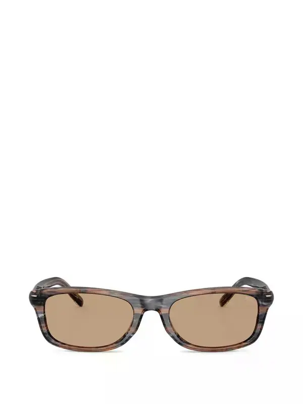 DIESEL® Rectangle Frame Sunglasses