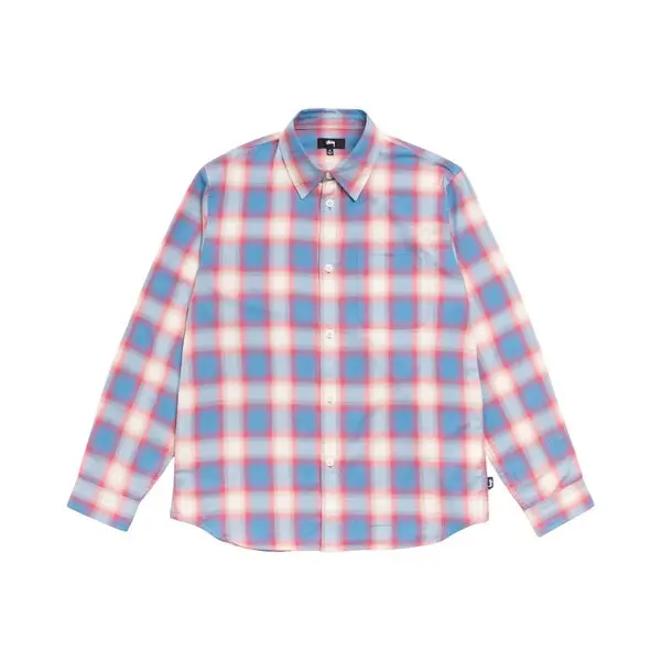 StÜssy Beach Ombre Plaid Shirt - Blue