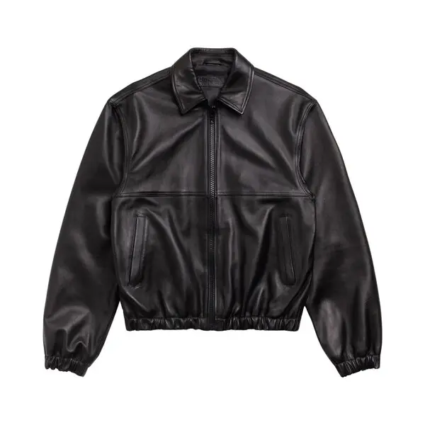 StÜssy Leather Zip-up Jacket