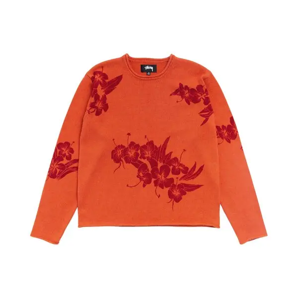 StÜssy Floral Print Pullover - Red