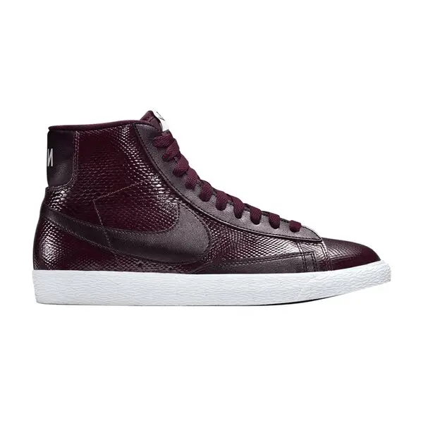 Nike Wmns Blazer Mid Leather Premium 'deep Burgundy - Red