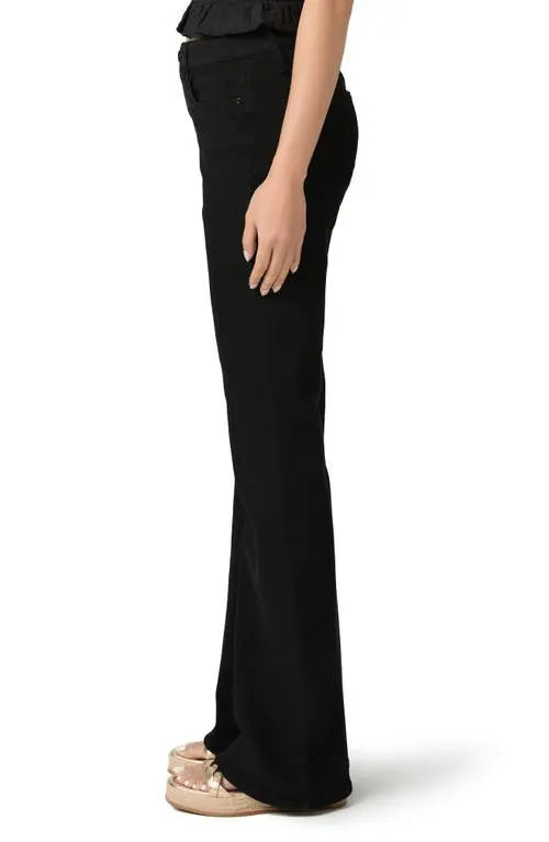 Paige Laurel Canyon High Waist Bootcut Jeans - Black Shadow