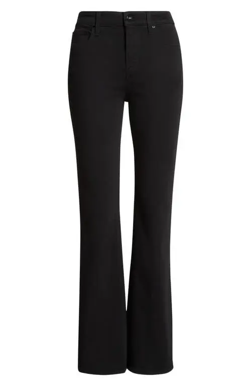 Paige Laurel Canyon High Waist Bootcut Jeans - Black Shadow