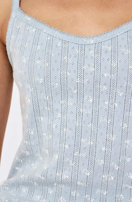 PAPINELLE Imogen Pointelle Camisole Floral Print