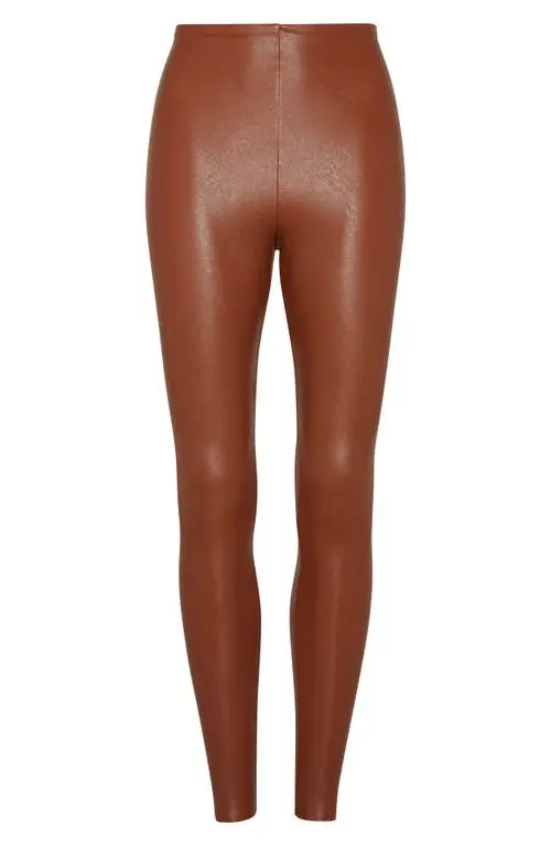 Commando Faux Leather Legging - Cocoa