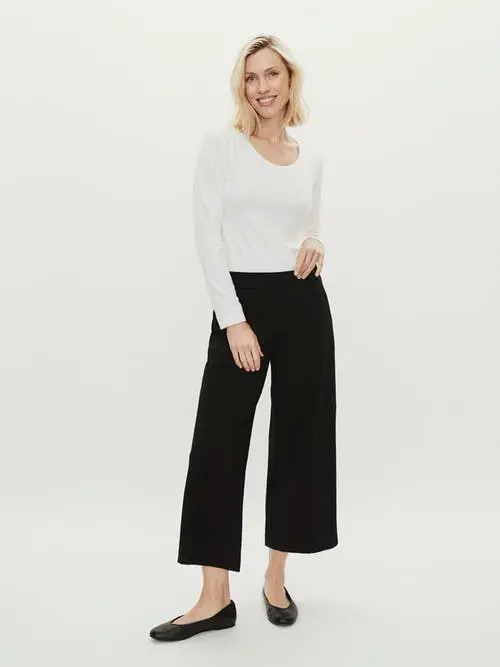 MASAI COPENHAGEN Mapiana Cropped Culotte Pants - Black
