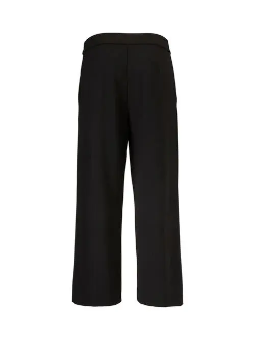 MASAI COPENHAGEN Mid-rise Cropped Wide-leg Trousers - Black