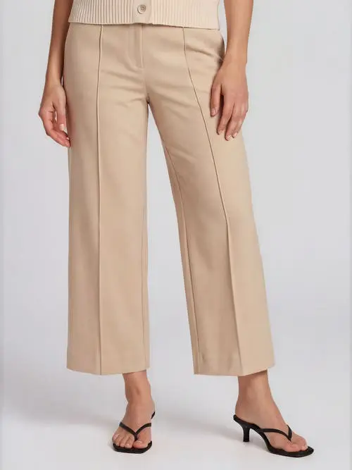 MASAI COPENHAGEN Mapiana Cropped Culotte Trousers - White Pepper