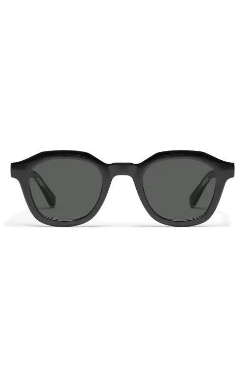 Quay Roll Film Polarized Square Sunglasses - Black/smoke Polarized