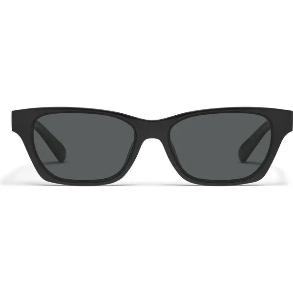 Quay In The City Sunglasses - Black/smoke Polarized