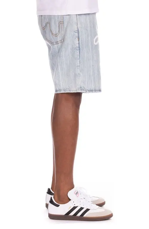 ICECREAM A La Mode Denim Shorts With Running Dog Logo