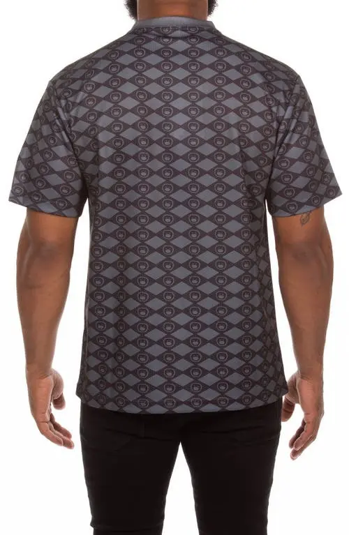 ICECREAM Frappe Short Sleeve Mesh V-neck Jersey - Black