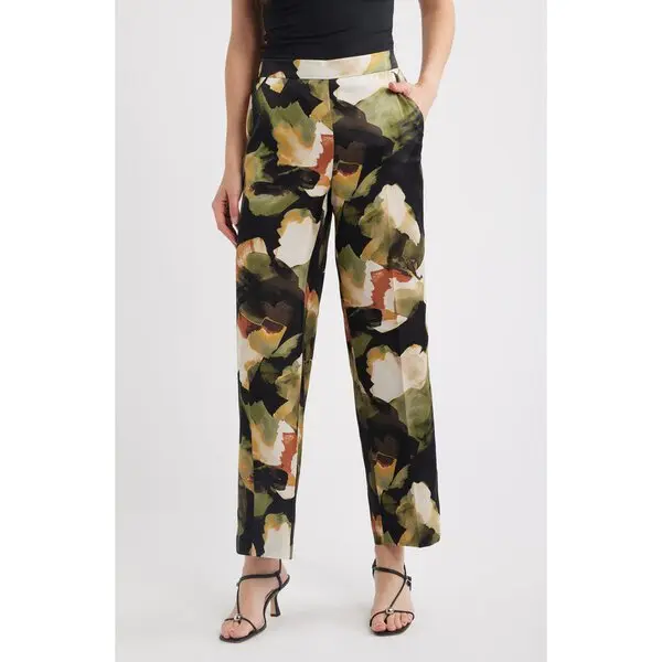 Anne Klein Abstract Print Pants