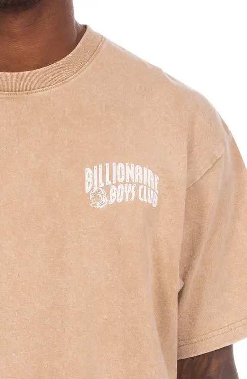BILLIONAIRE BOYS CLUB Faded Curve Graphic T-shirt - Sesame