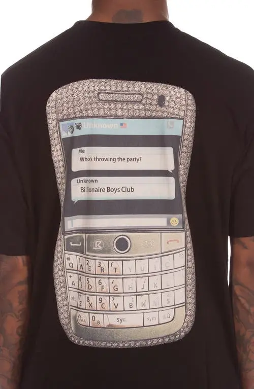 BILLIONAIRE BOYS CLUB Text Graphic T-shirt
