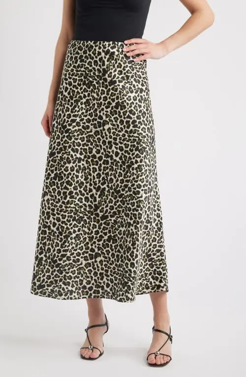 Anne Klein Print Flare Maxi Skirt