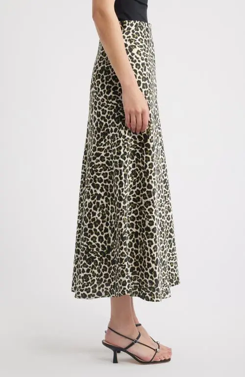 Anne Klein Print Flare Maxi Skirt