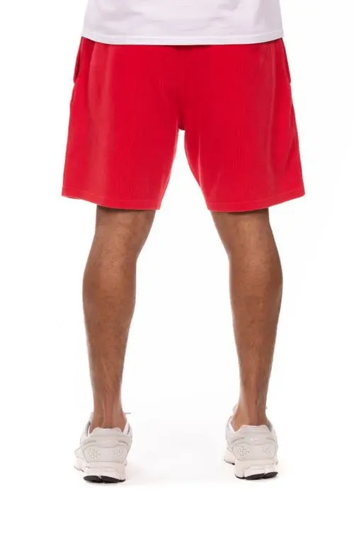 BILLIONAIRE BOYS CLUB Cotton Fleece Sweat Shorts - Red