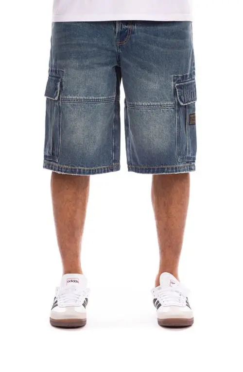 BILLIONAIRE BOYS CLUB Denim Cargo Shorts - Aries