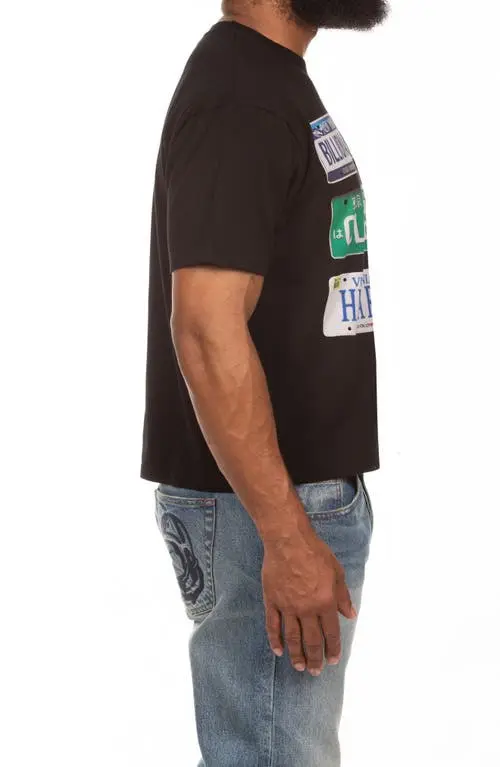 BILLIONAIRE BOYS CLUB Plates Graphic T-shirt - Black