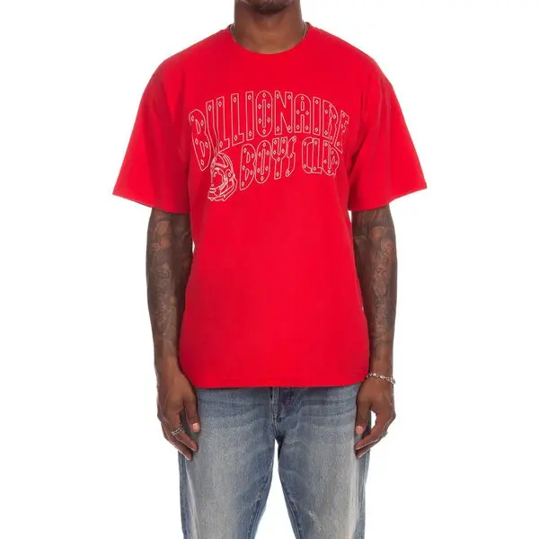 BILLIONAIRE BOYS CLUB Stores Graphic T-shirt - Red