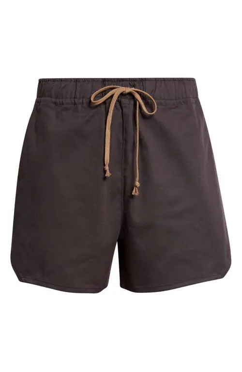 JKEEFER Rollins Stretch Cotton Gabardine Running Shorts - Black