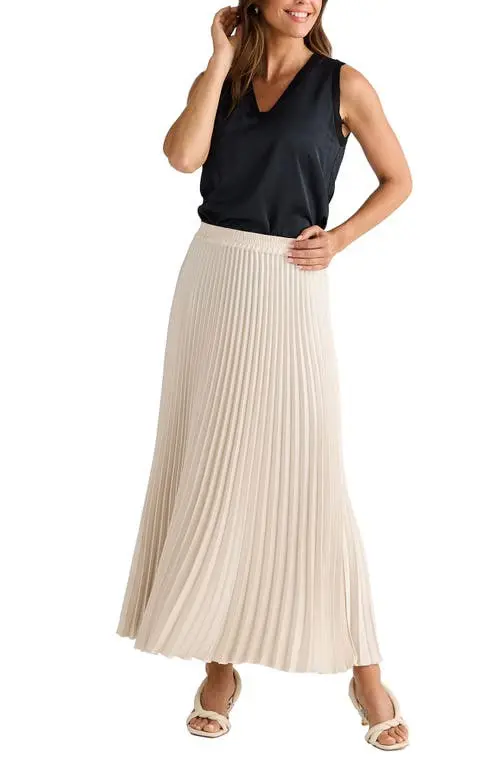 BRAVE+TRUE Alias Pleated Maxi Skirt