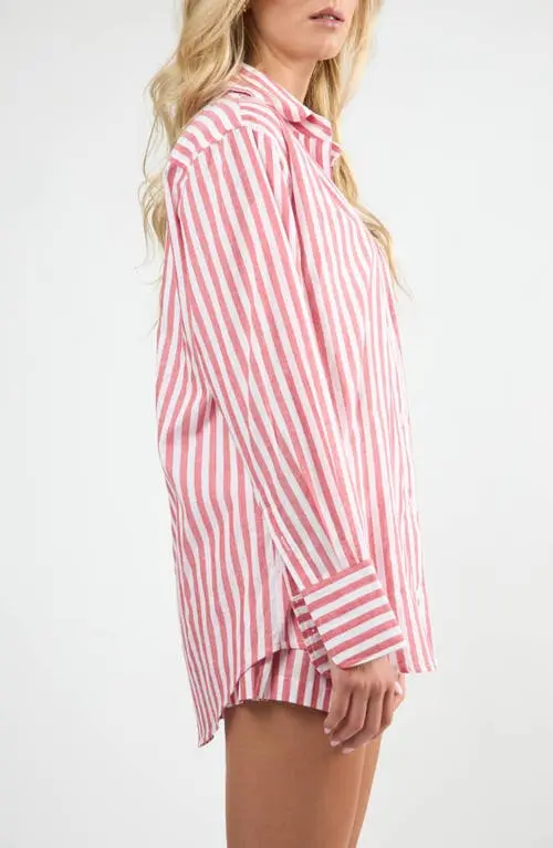 VIENS AVEC MOI The Summer Cotton Boyfriend Shirt