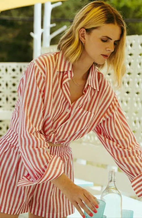 VIENS AVEC MOI The Summer Cotton Boyfriend Shirt