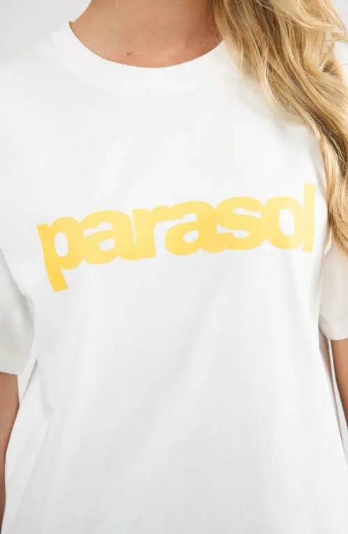 VIENS AVEC MOI Parasol" Graphic Cotton T-shirt