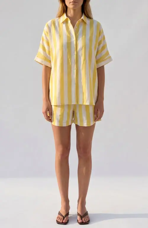 VIENS AVEC MOI Paloma Striped Shirt