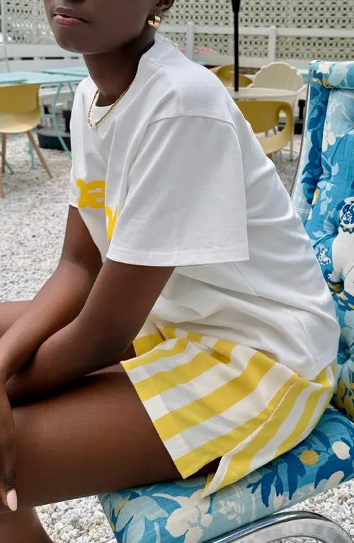 VIENS AVEC MOI The Paloma Stripe Shorts