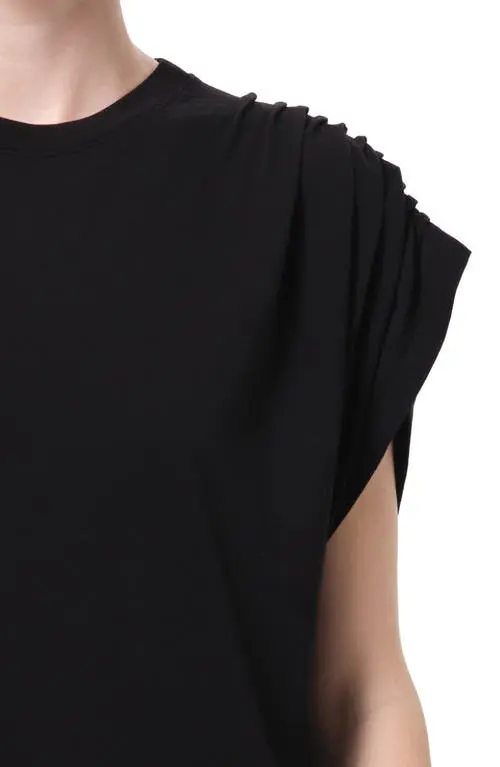 AGOLDE Roma Asymmetrical Sleeve Organic Cotton Dress