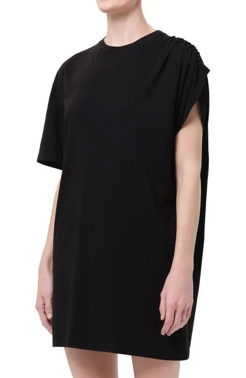 AGOLDE Roma Asymmetrical Sleeve Organic Cotton Dress