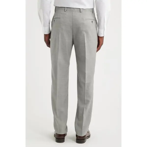 Emporio Armani Textured Virgin Wool Dress Pants