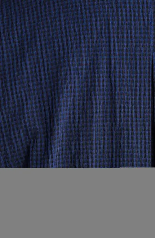 Eileen Fisher Classic Gingham Seersucker Shirt Jacket
