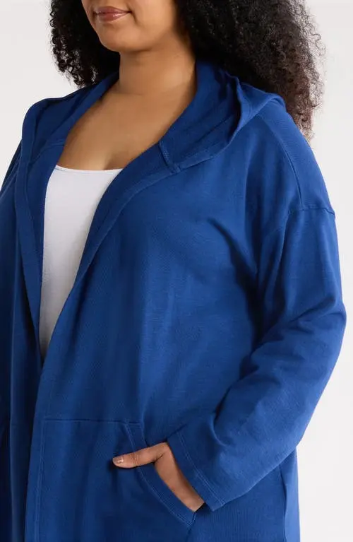 Eileen Fisher Organic Cotton Terry Hooded Jacket