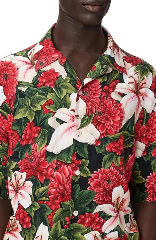 ALLSAINTS Hokkaido Floral Camp Shirt